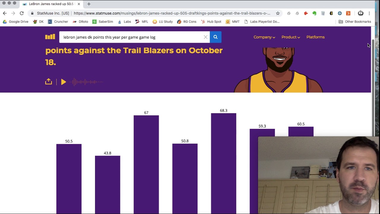 Bridge the Gap DFS Episode 19: Statmuse.com Tutorial & How to Use It to Make NBA & NFL DFS Lineups