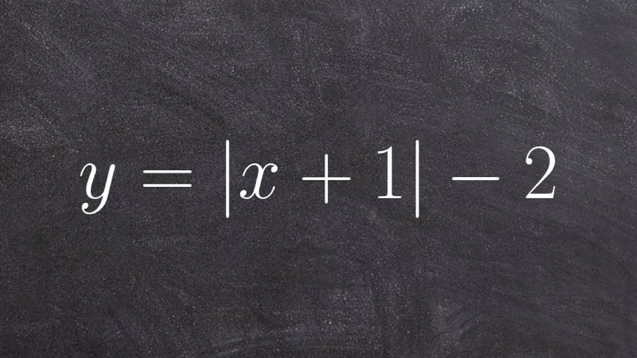 Learn how to use a table to graph the absolute value function