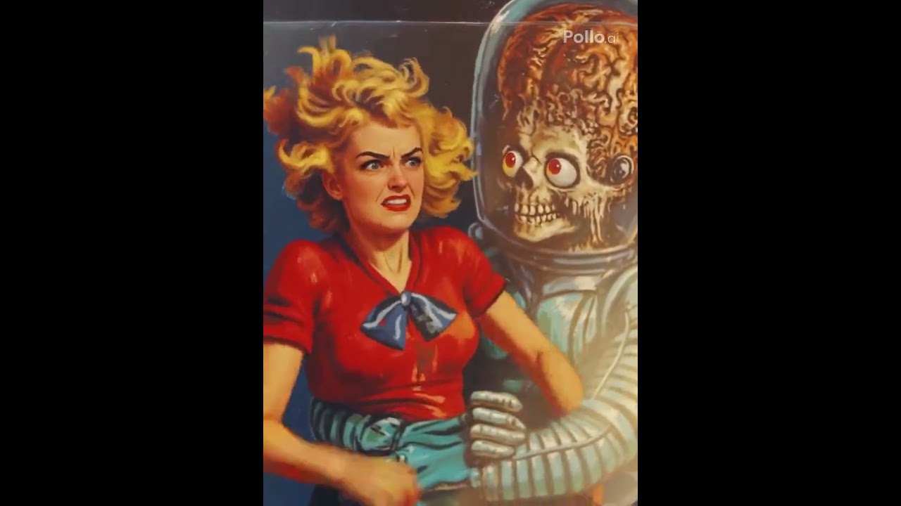 Mars Attacks card Bubbles Inc 1962 no 21 prize captive - brought to life