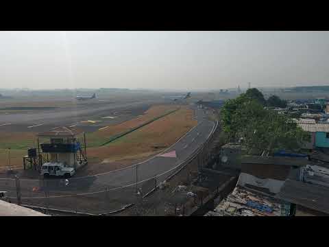 Mind-Blowing Double Takeoff Action at Mumbai Airport! ✈️✈️ Back-to-Back Jets Soar into the Skies!