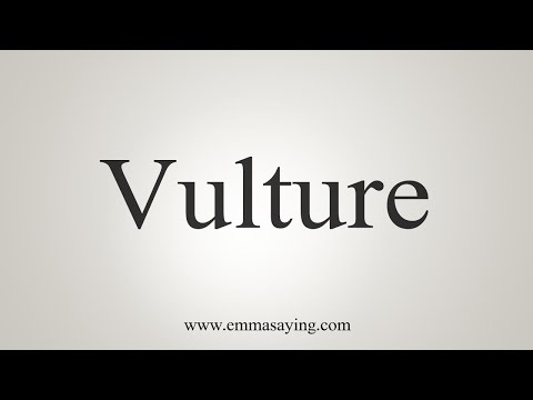 How To Say Vulture