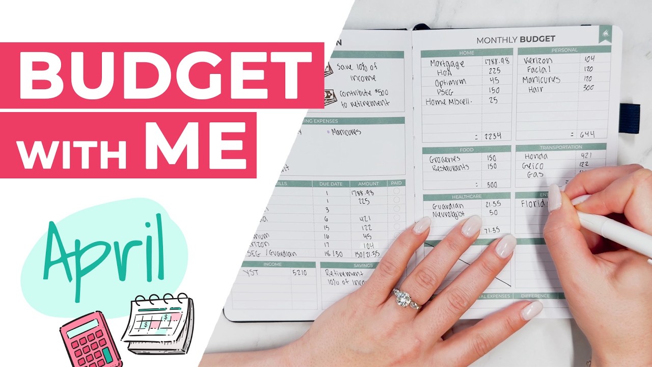 Budget with Me for April ft. Clever Fox Budget Book 2.0