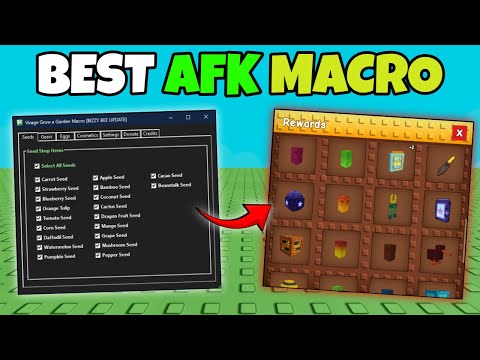 *NEW* AUTO AFK GROW A GARDEN MACRO ROBLOX! How To MACRO in GROW A GARDEN!