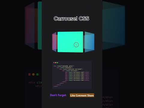 Amazing Carousel Effect Using Only HTML & CSS - Image Slider || #html #css #javascript #code
