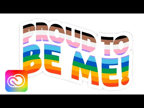 Custom Stickers for Trans Pride | Pride Design Challenge | Adobe Creative Cloud