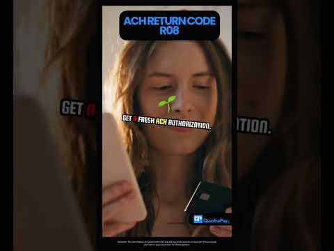 ACH Return Code R08
