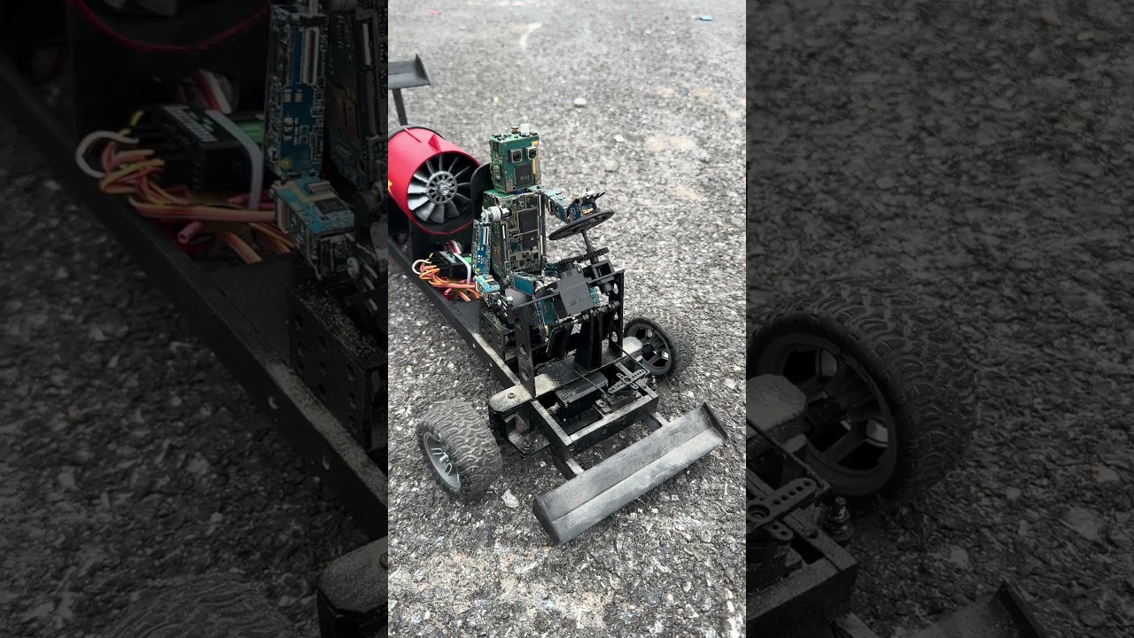 DIY Robot Drives RC Car – Fully Controls Steering, Brake, Throttle, and Gear Shift #diy #robotRCcar