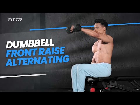 How To Do Dumbbell Front Raise (Alternating) | Exercise Video