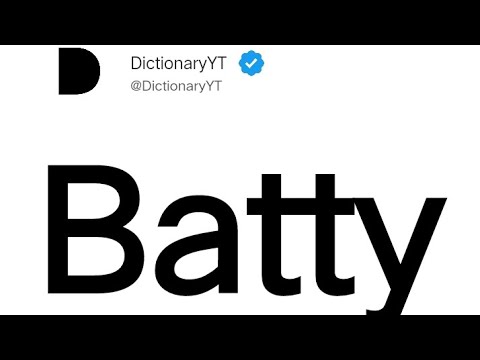 Batty Meaning in English