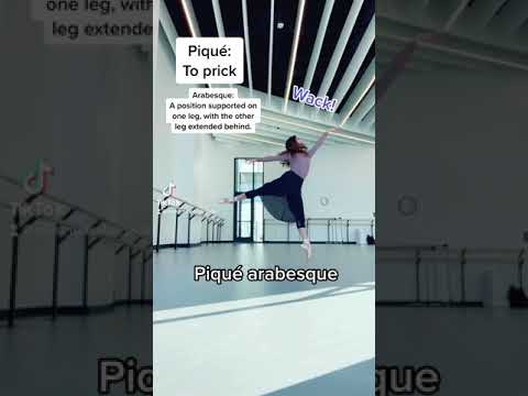 Ballet terminology: piqué arabesque
