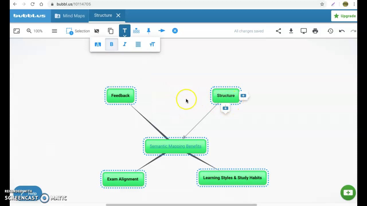 Bubbl.us Semantic Mapping Tutorial