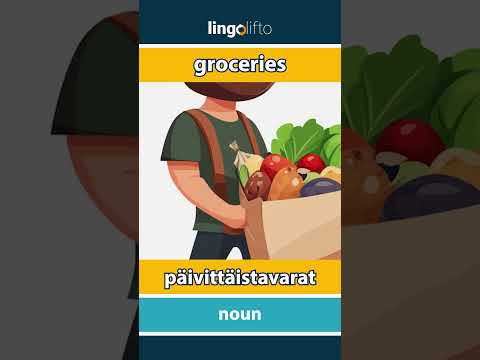 🇬🇧🇫🇮 groceries - päivittäistavarat : learn English : opetellaan englantia : vocabulary builder
