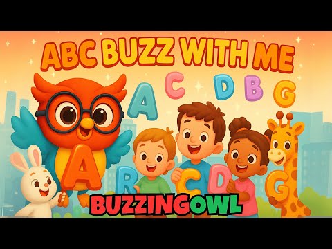ABC Song with ANIMALS and FRUITS – ABC BUZZ WITH ME | BuzzingOwl Learn, Nursery Rhymes & Kids Songs