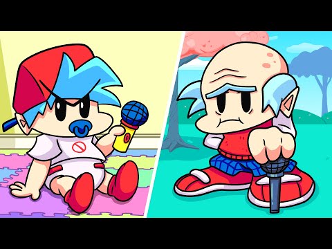 BIRTH to DEATH of BOYFRIEND?! Friday Night Funkin' Movie | Cartoon Animation