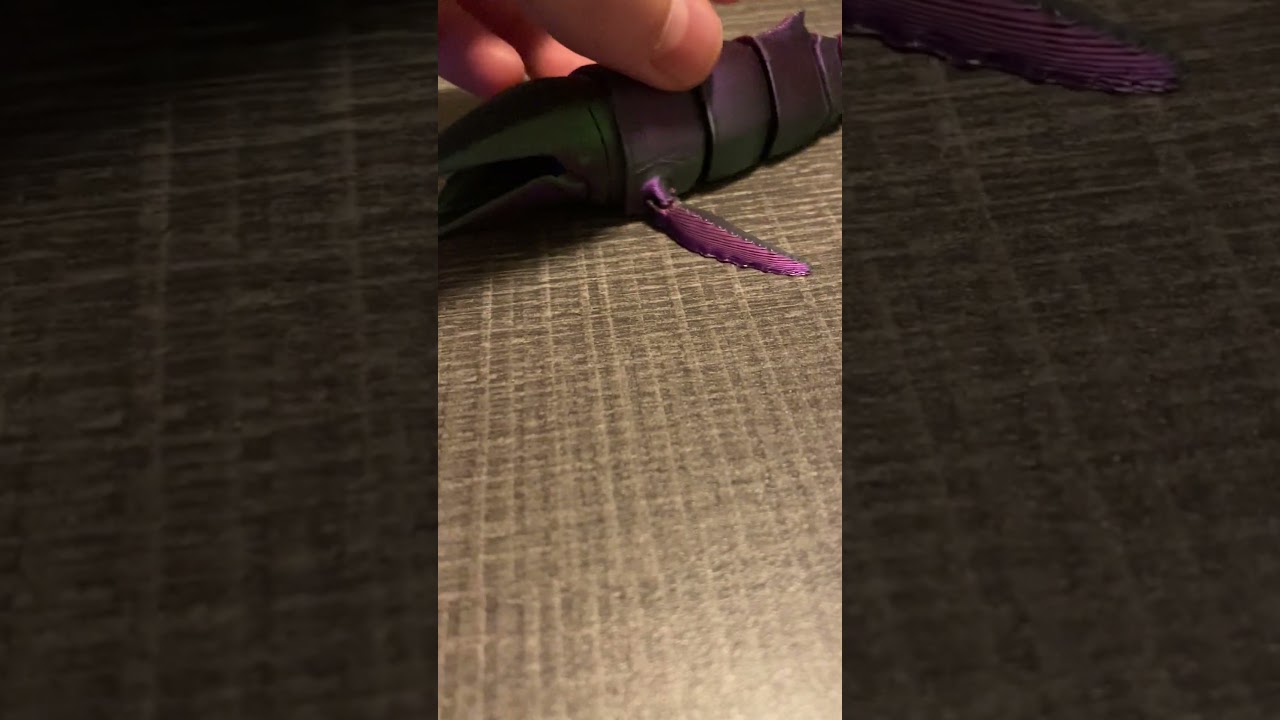 Flexi Humpback Whale 3D Print! #3dprinting