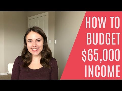 BUDGET FOR A $65,000 ANNUAL INCOME