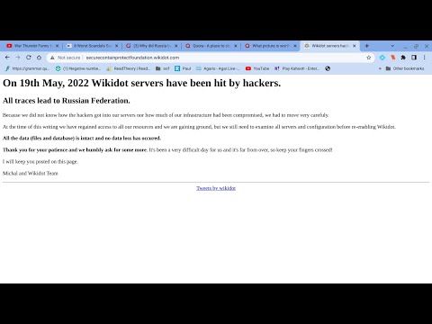 Wikidot hacked! SCP Foundation, RPC Authority, The Backrooms, all wikis affected! (MY RESPONSE)