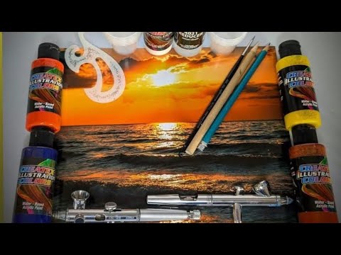 Tonight Live at 7: pm Painting a Golden Sunset on the Ocean 🖌️🎨 6/25/25