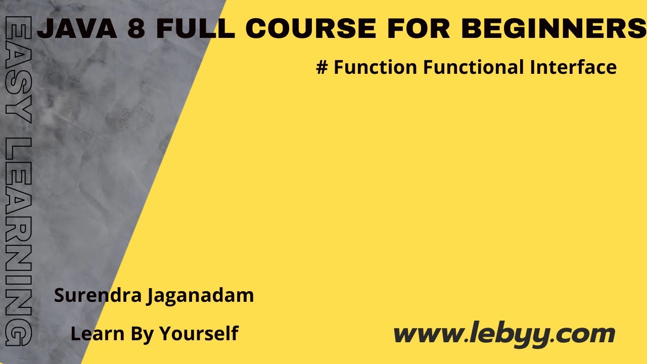 Function Functional Interface|| Identity static method | Java 8 features for Beginners