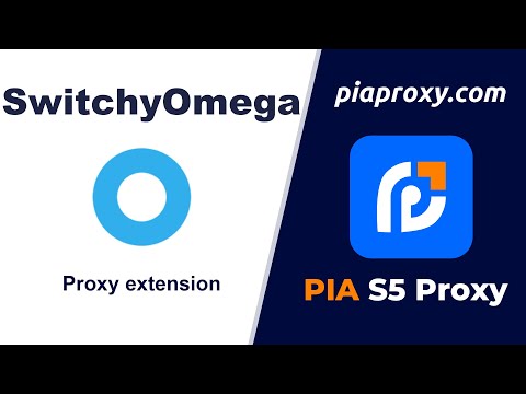 Proxy configuration plug-in: SwitchyOmega and Pia S5 Proxy configuration Socks5 proxy tutorial