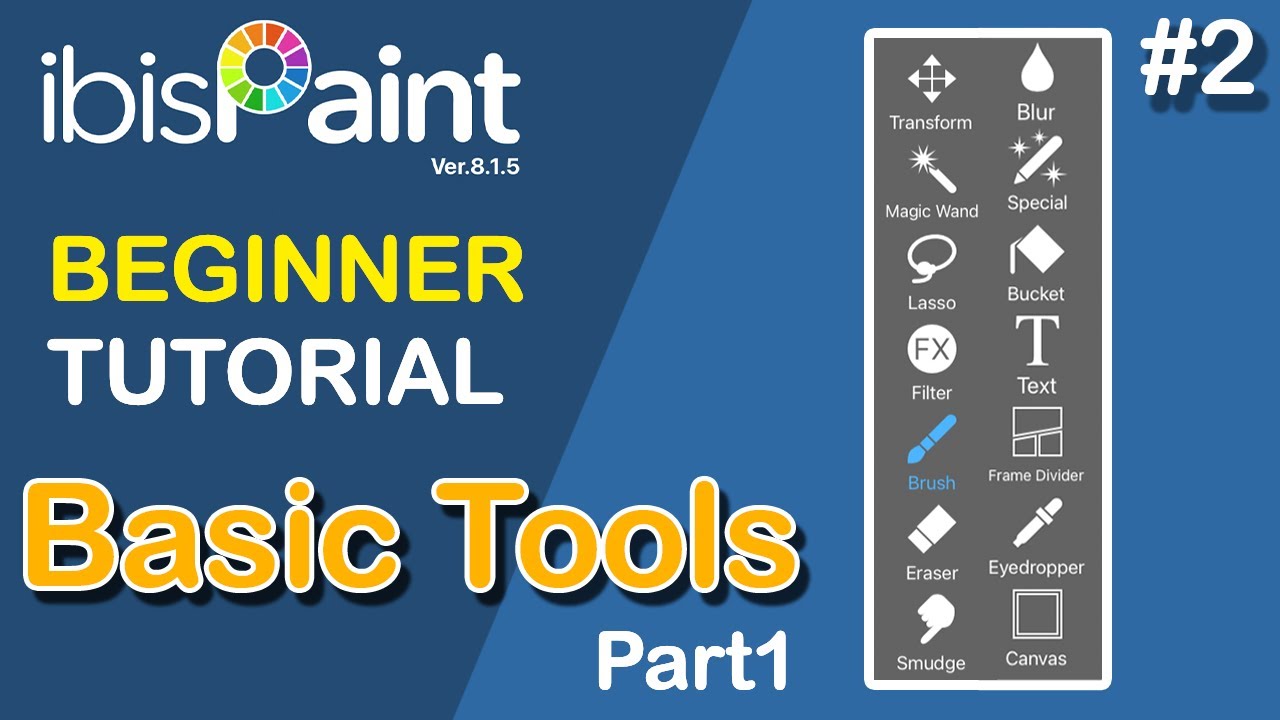 Ibis Paint X Tutorial for Beginners / Basic Tools (Part 1)