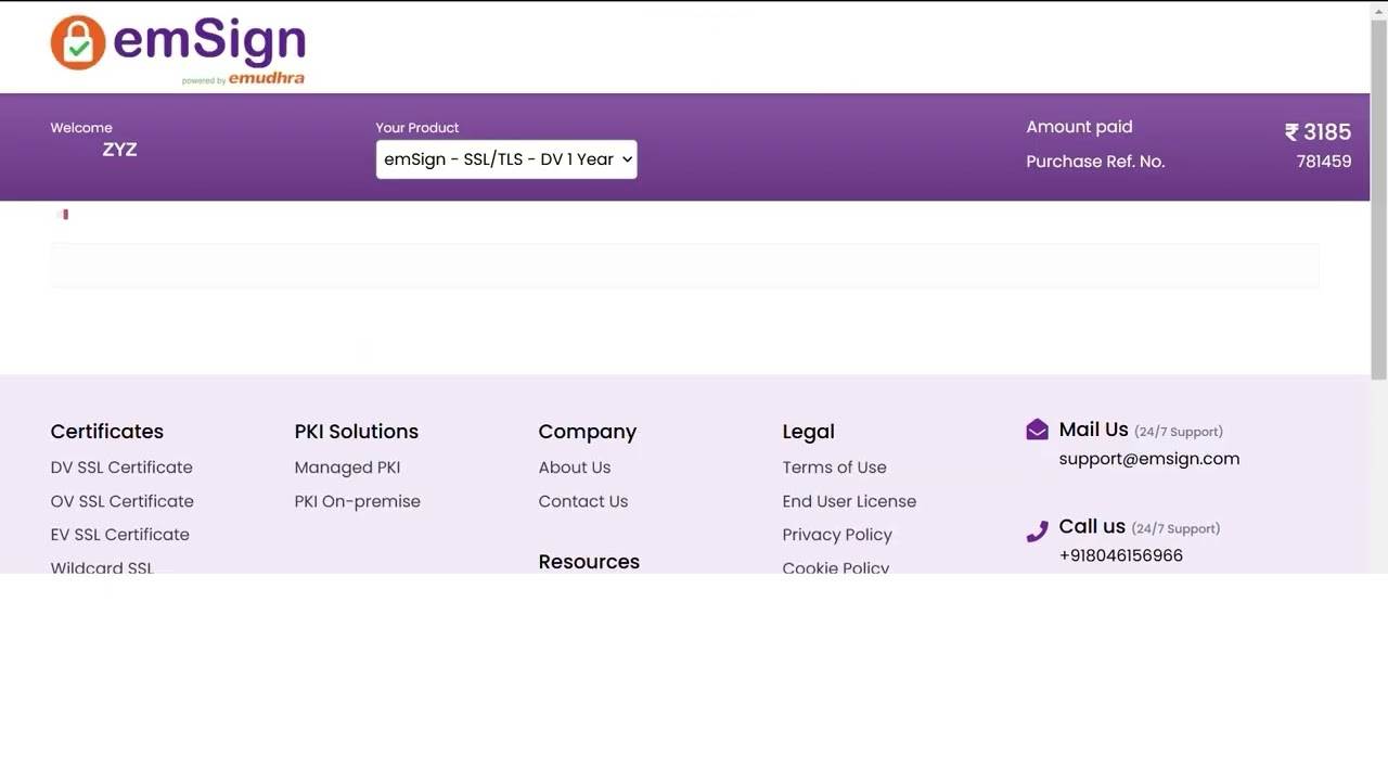 How to complete the enrollment process of SSL through Domain Control Validation