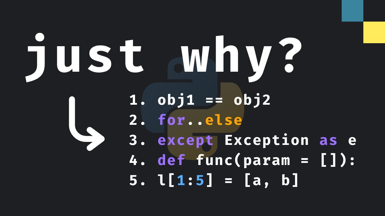 5 Unintuitive Python Features