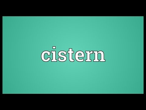 Cistern Meaning