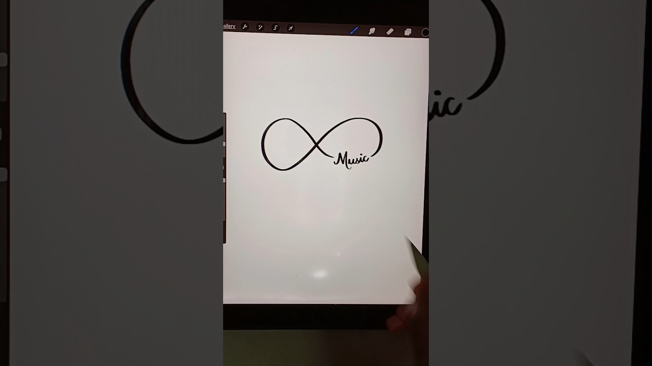 Easy Infinity ♾️ Drawing 😍#monikamanekar_arts #ipad #shorts #youtubeshorts #infinity