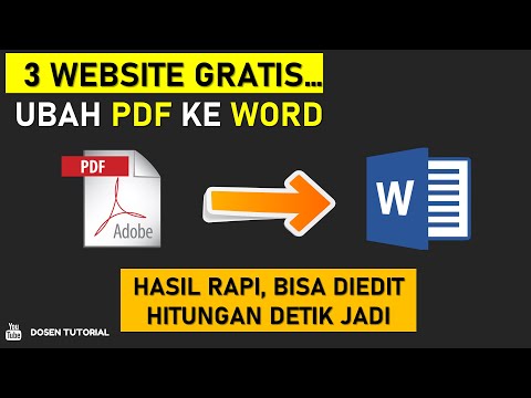 3 Website untuk Mengubah file PDF ke WORD tanpa aplikasi secara online, hasil rapi, bisa diedit