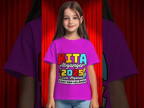 Kita Abgänger 2025 Grafik T Shirt für Mädchen - Buntes Kurzarmshirt für den Sommer #kindergarten
