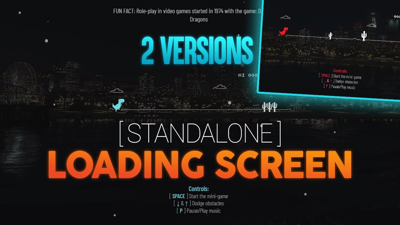 Loading Screen with Dinosaur Mini-game [PAID] - FiveM Releases - Cfx.re ...