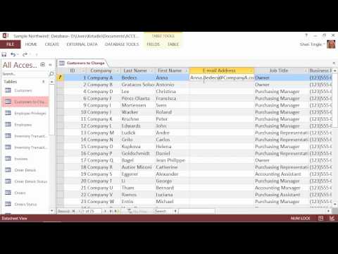 Microsoft Office Access 2013 Tutorial: Deleting and Changing Records | K Alliance