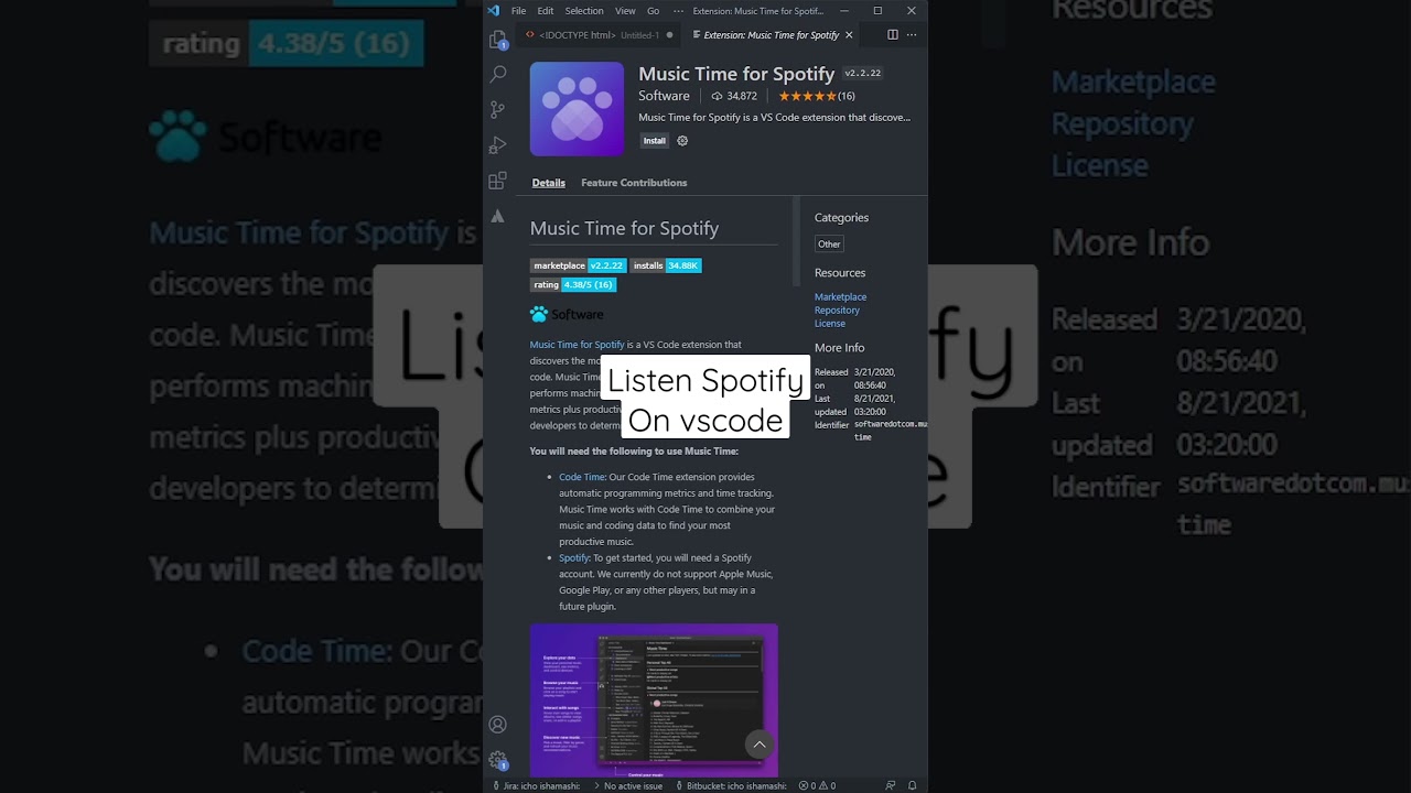 #CodeTips Spotify on VScode