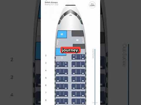 British Airways Boeing 757-200 Flight Seat Map