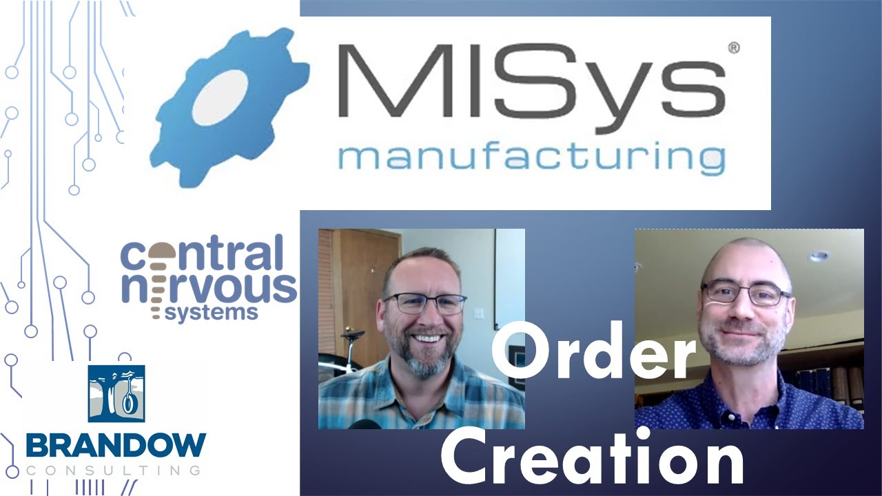 MISys Manufacturing Order creation demo