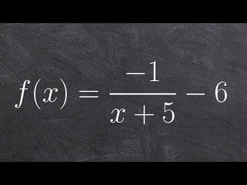 Learn to graph the reciprocal function with transformations