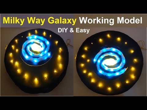 Learn solar system milky way galaxy working model for science project exhibition diy craftpiller ...
