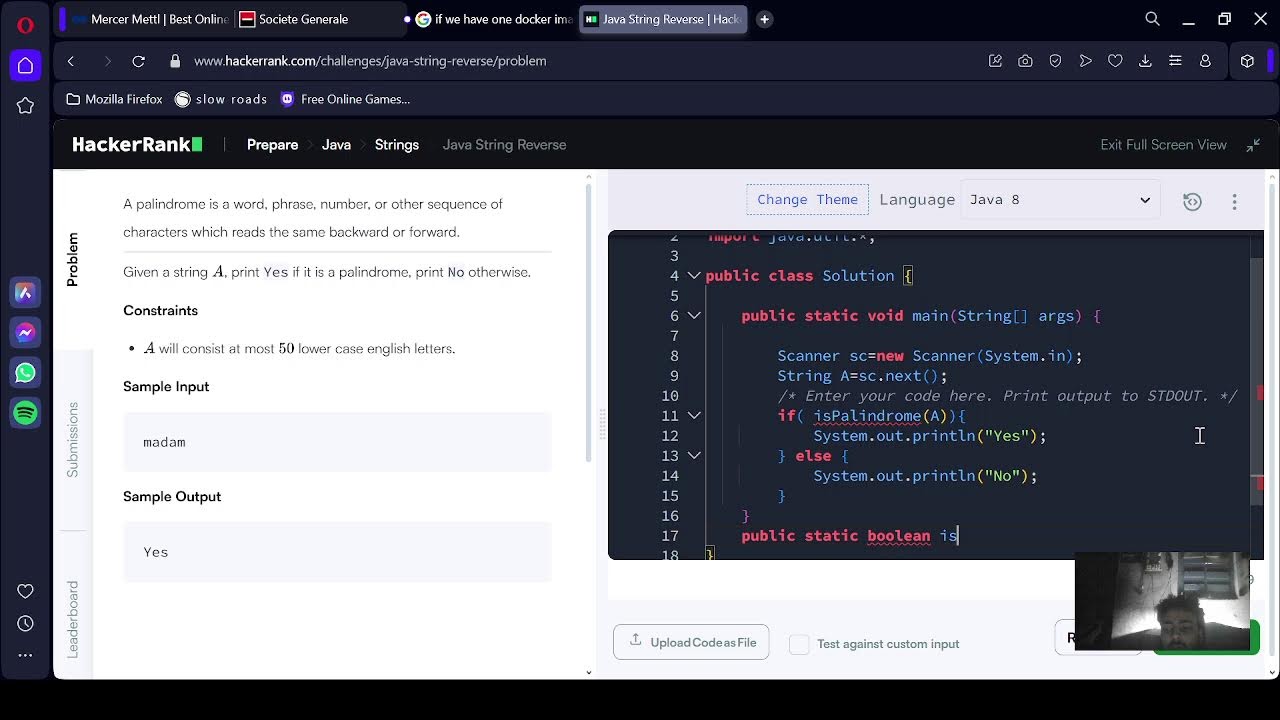 Hackerrank Online Problem Solving Java