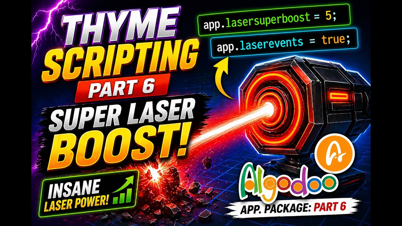 How to Control Laser Intensity in Algodoo Using Thyme Scripting