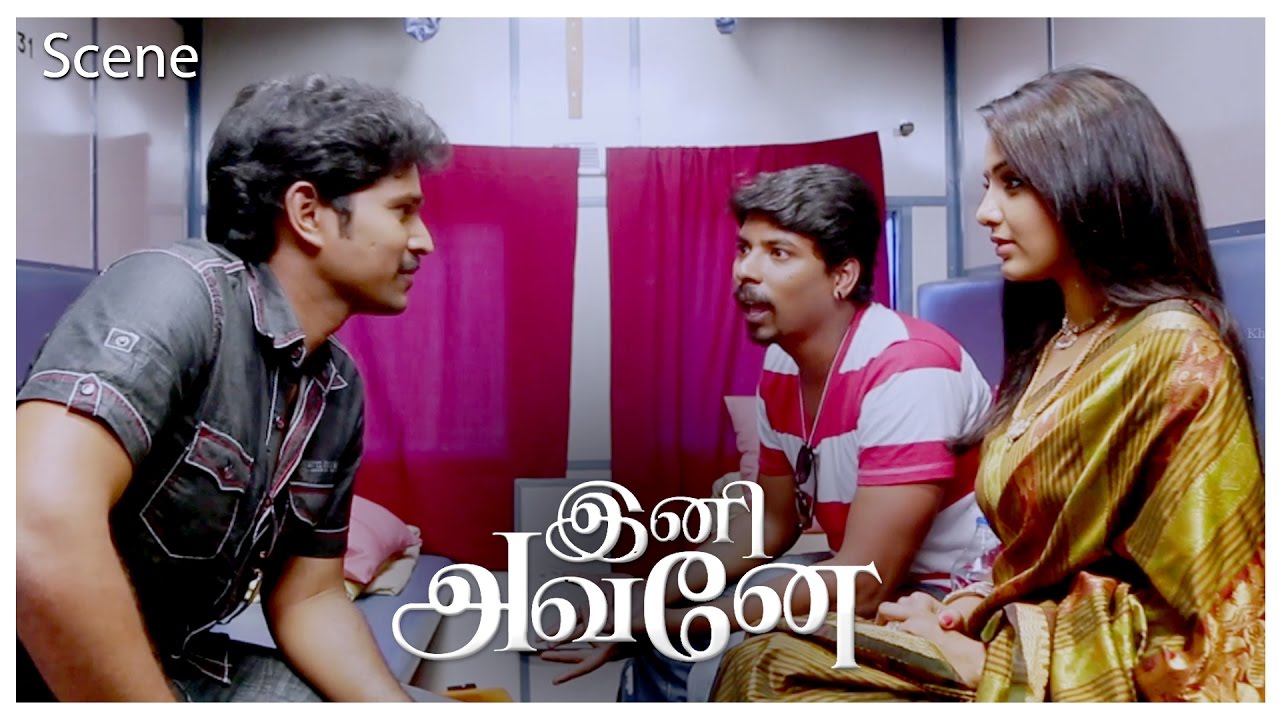 Ini Avane Tamil Movie | Scene | Title Credit & Pavani Reddy & Santhosh Meet