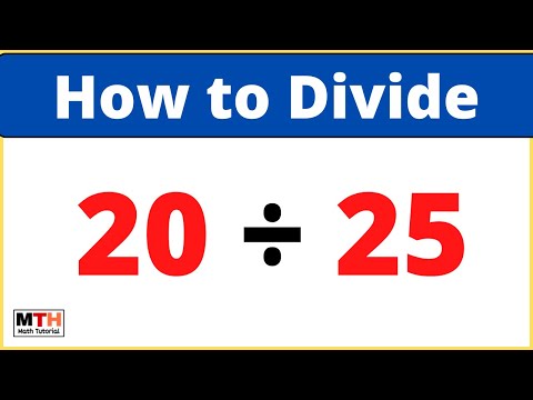 20 divided by 25 (20÷25) | Long Division