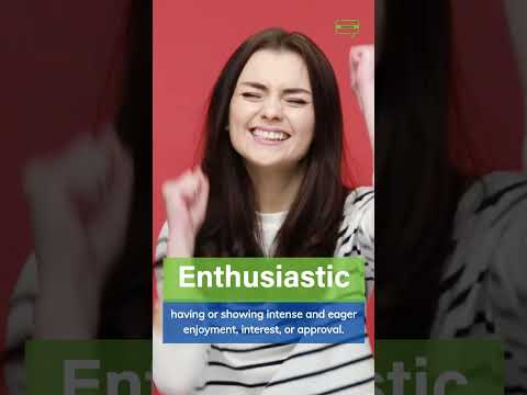 Enthusiastic Meaning - English Vocabulary Word #Shorts 🔥