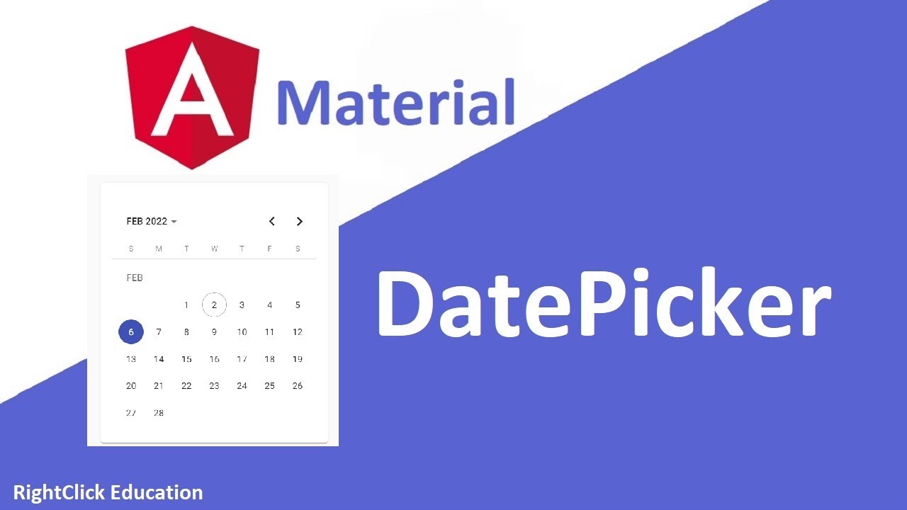 Angular Material Datepicker | Angular Material Tutorial 10