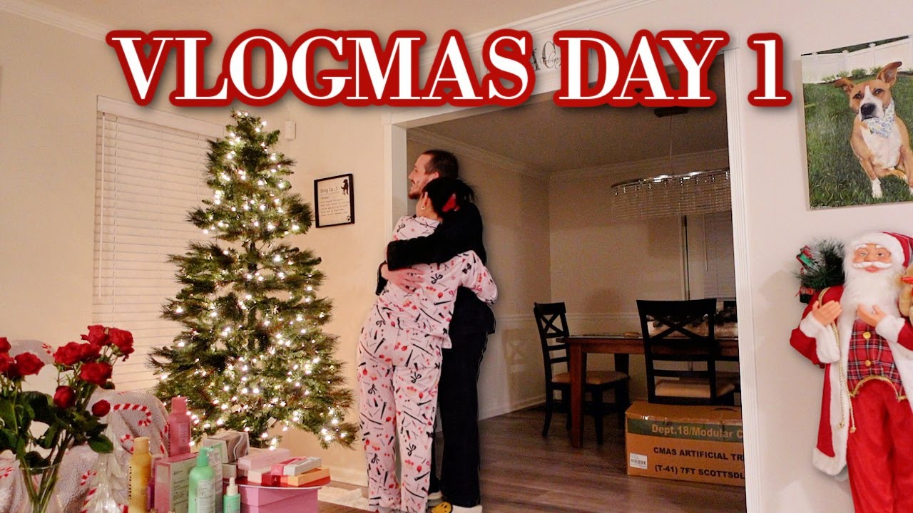 VLOGMAS DAY 1 ✨❄️🎀 Decorating, Walmart Shopping & Cozy Night in