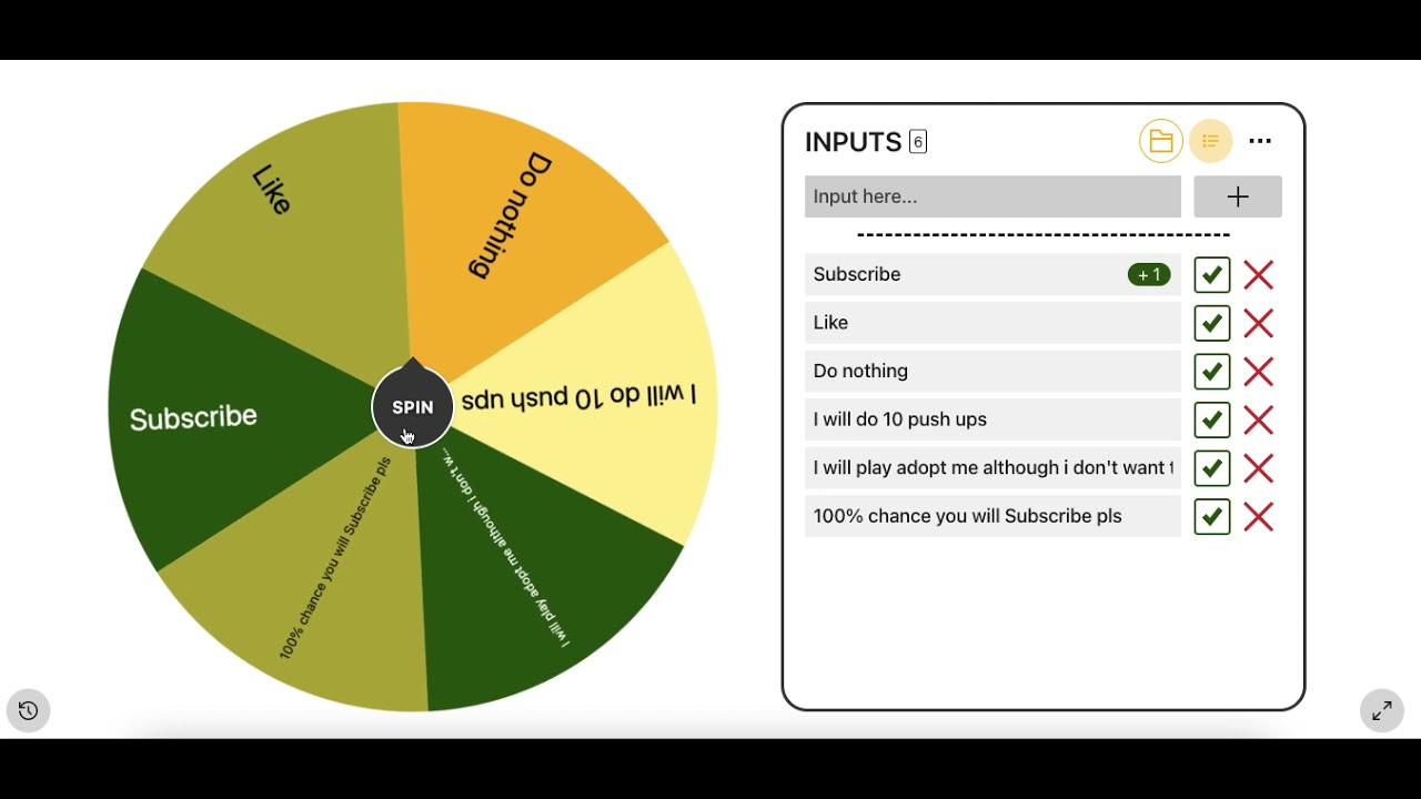 Picker Wheel