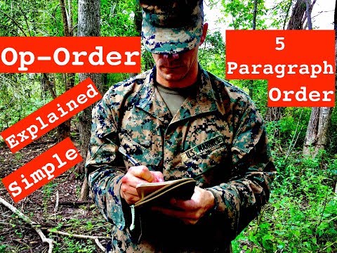 OPORD (OSMEAC) - 5 Paragraph Order