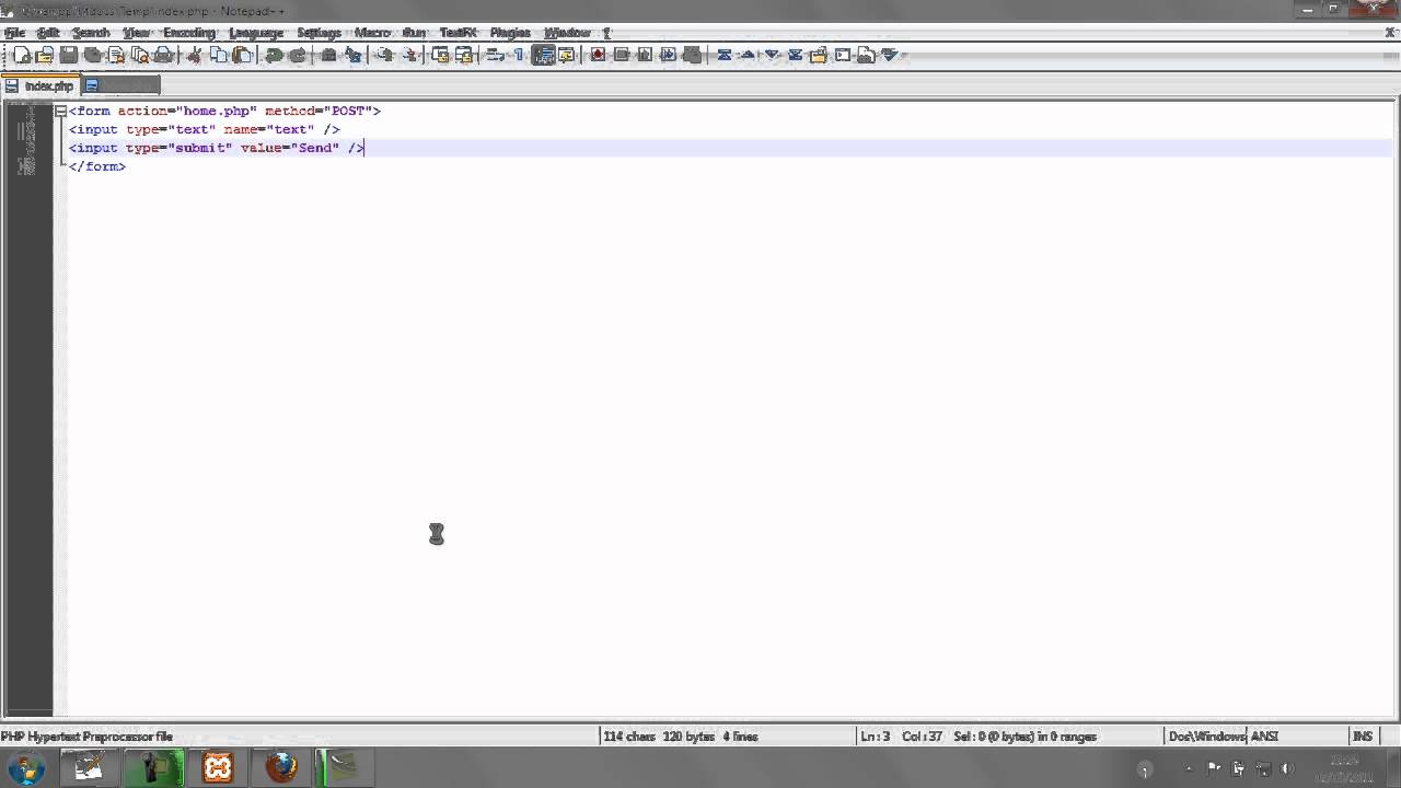 PHP tutorial 5 - Post variables to another page