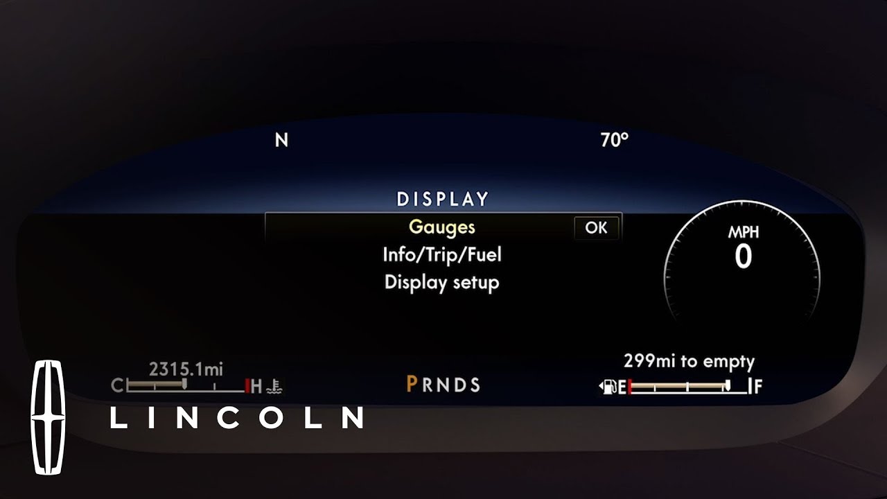 Customizable Instrument Cluster | How-To | Lincoln