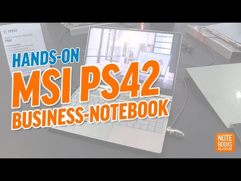 Computex 2018: MSI PS42 Hands On - Deutsch / German ►► notebooksbilliger.de